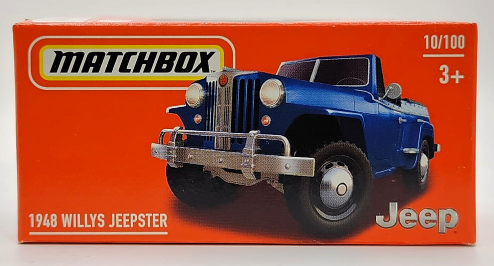 2024 Matchbox Power Grabs #10 1948 Willys Jeepster NORMANDY BLUE ...