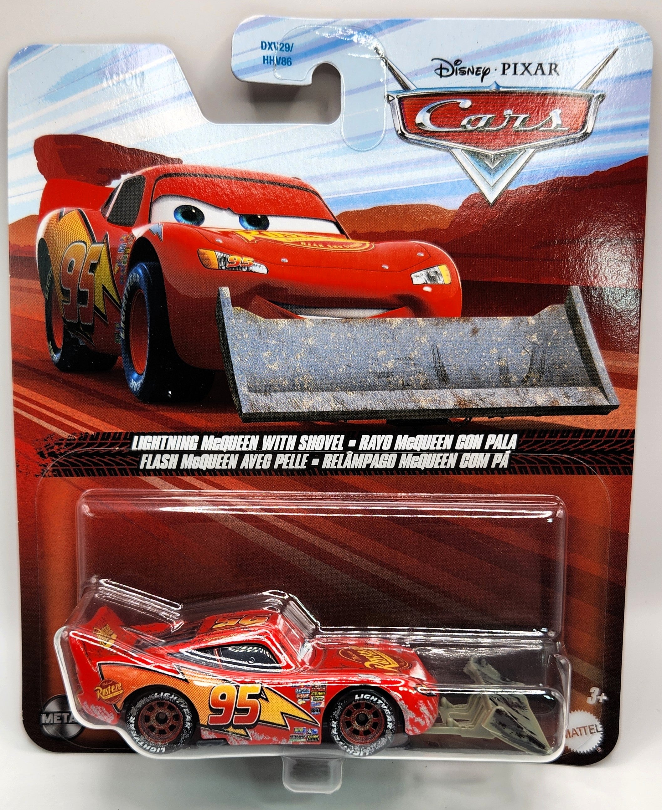 Lightning Mcqueen With Shovel Disney Pixar Cars Die Cast 1:55 ...