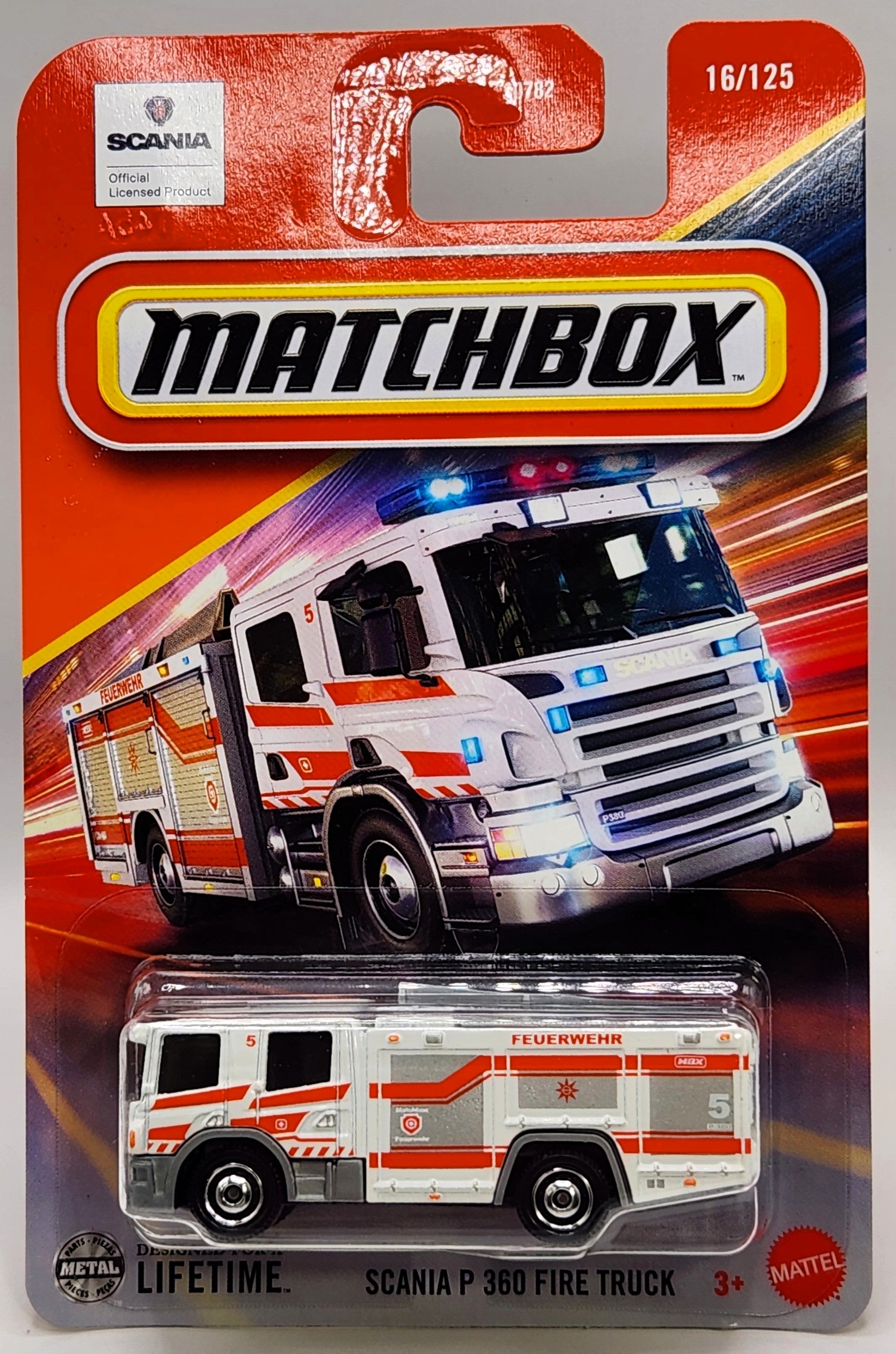 Matchbox 2025 Mainline 16/125 Scania P360 Fire Truck – American ...